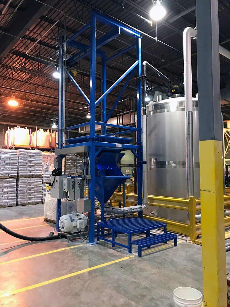 Bag Dump Stations for Safe and Efficient Bag Handling