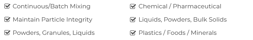 Paddle Mixers for Industrial Mixing Applications